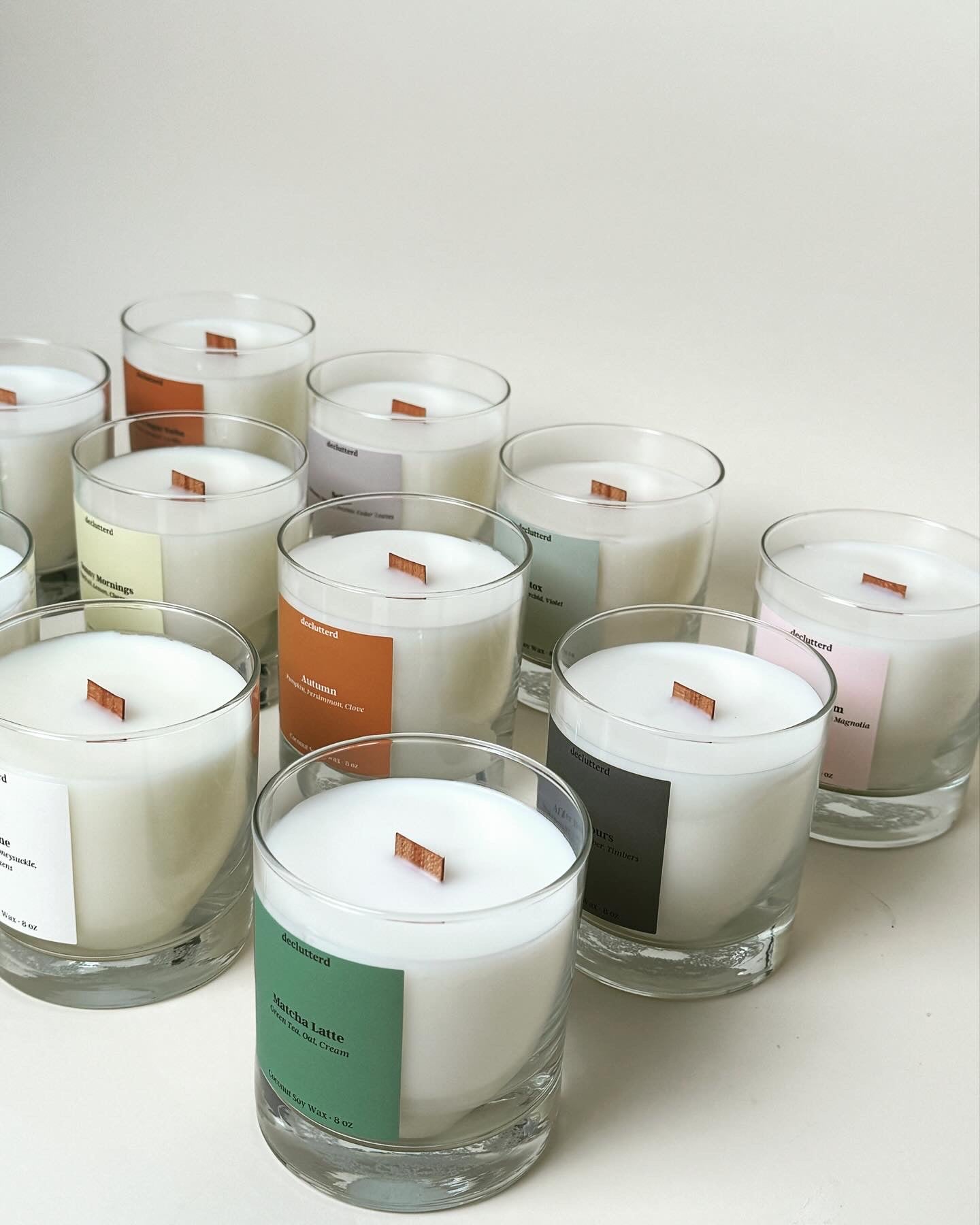 Premium Wood Wick Candles with Crackling Wick – declutterd